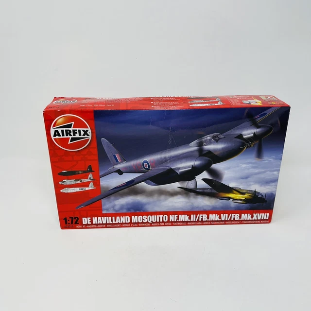NEW AIRFIX DE Havilland Mosquito NF.Mk. II/FB.Mk.VI/Mk.XVIII Airplane ...