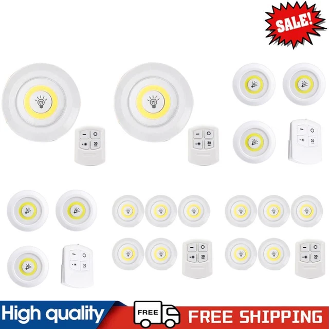 COB LED UNDER Cabinet Light with Remote Control Dimmable for Bathroom ...