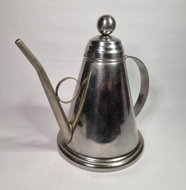 VINTAGE VEV INOX Italy Stainless Steel 18/10 Metal Teapot Circa 1960s £ ...