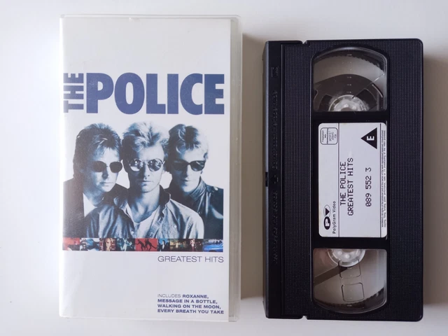 THE POLICE GREATEST Hits VHS Video tape, music videos, Sting. Roxanne ...
