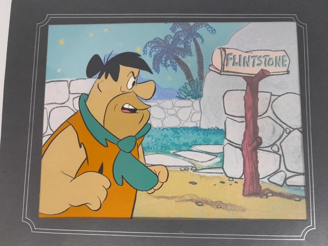 The Flintstones Production Animation Cel Fred Flintstone Hanna Barbera 5852