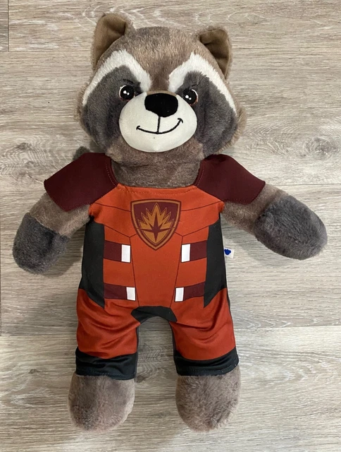 BUILD A BEAR Rocket Raccoon 16" Plush & Outfit - Marvel Guardians Of ...