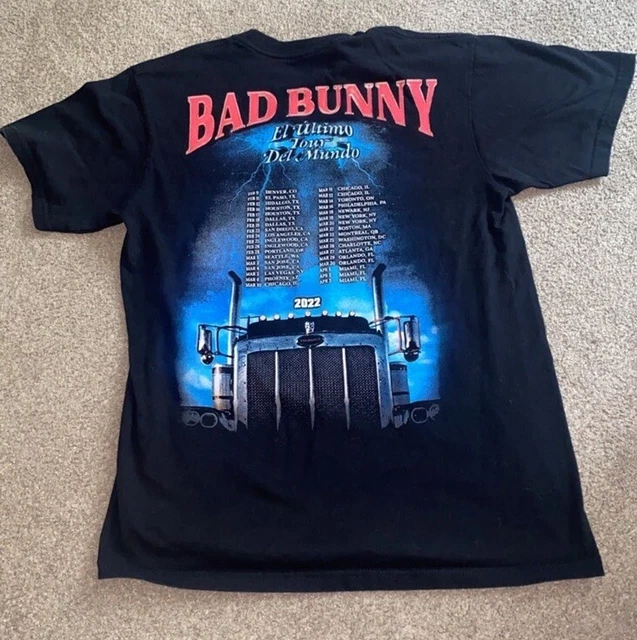 BAD BUNNY: EL Ultimo Tour del Mundo Merch 2022 Medium £62.22 - PicClick UK