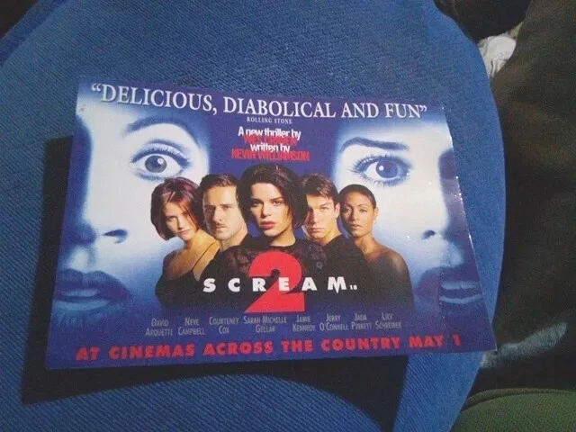 SCREAM 2 POSTCARD Wes Craven Movie Merchandise Official Authentic USA ...