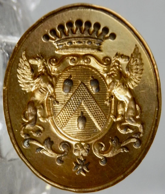 SCEAU, CACHET, ARMOIRIES, Comte, Noblesse. EUR 170,00 - PicClick FR