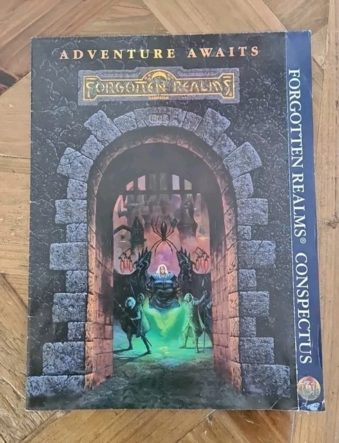 FORGOTTEN REALMS CAMPAIGN - Conspectus, Map / Poster / Booklet TSR 1996 ...