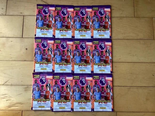 ADRENALYN XL PREMIER League Football Cards 2025 X12 Packs NEW and ...