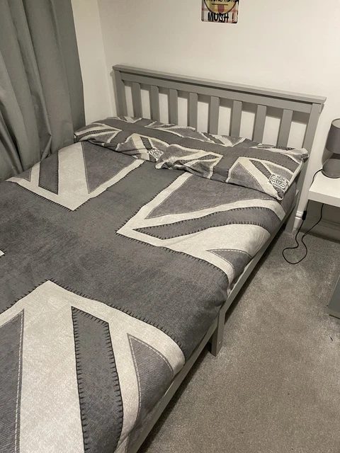 SMALL DOUBLE WOODEN Bed Frame £5.45 - PicClick UK