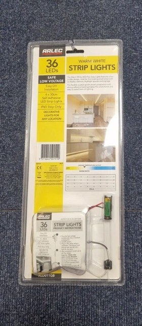 ARLEC LED WARM White LED Strip Light - 4 Pack £15.99 - PicClick UK
