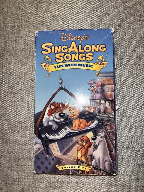DISNEY'S SING ALONG Songs Fun With Music Vol. 5 (VHS, 1992) Tested and ...