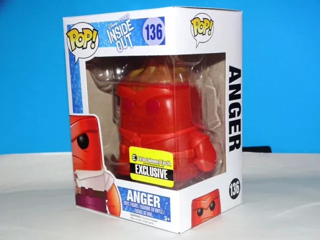 FUNKO POP! DISNEY Inside Out - Crystal Anger EE Exclusivo #136 2016 + P ...