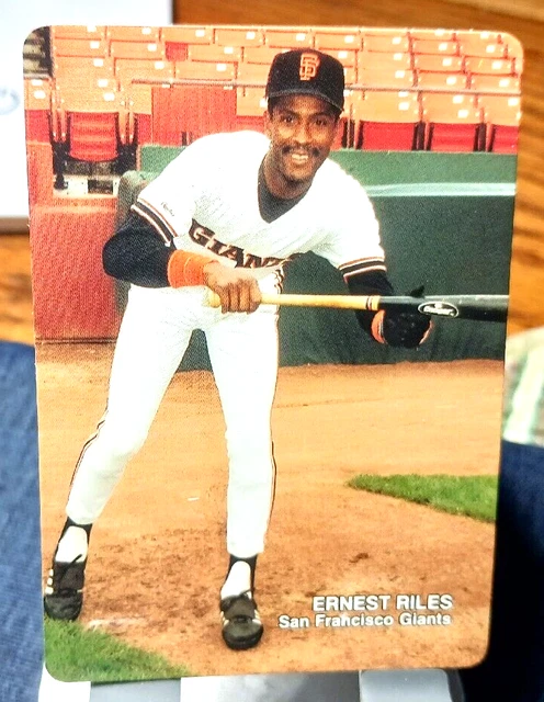 1989 MOTHER'S COOKIES Baseball Card d'Ernest Riles #16 (NM) retours ...
