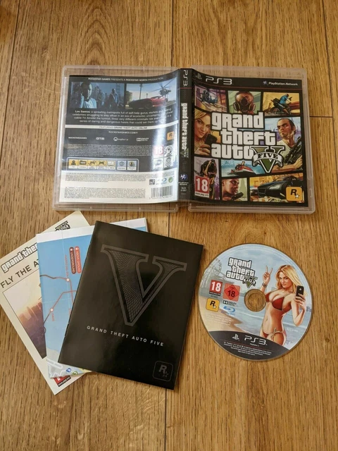 GRAND THEFT AUTO V (GTAV / GTA 5) game for PS3 (Sony PlayStation 3) VGC ...