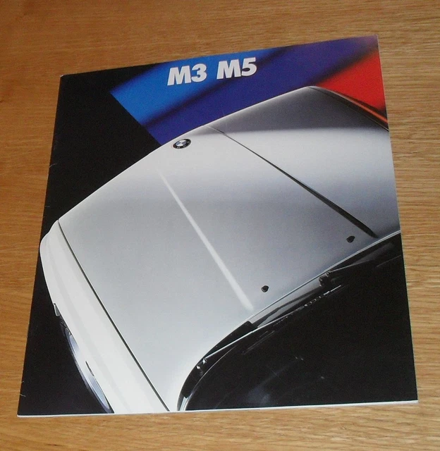 BMW M3 & M5 Large Format Brochure 1990 - M3 E30 & M5 E34 - UK £49.95 ...