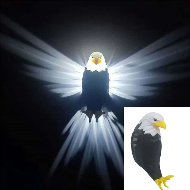 3D PRINT BODY Eagle Light Projector Animal Statue Night Lights Bedroom ...