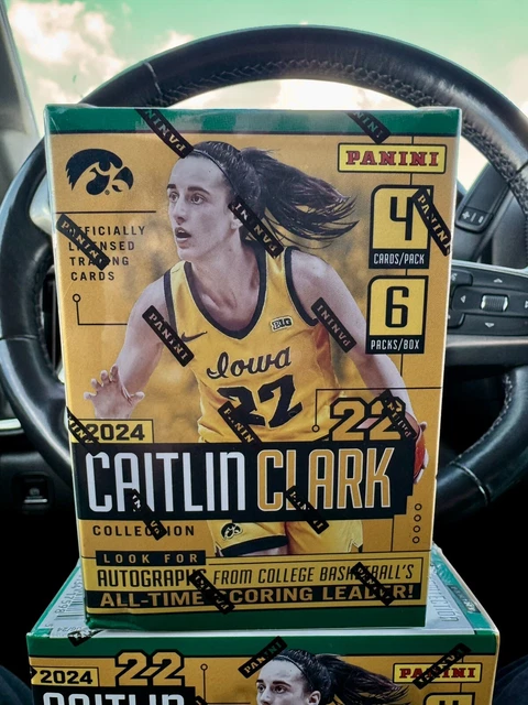 2024 PANINI CAITLIN CLARK COLLECTION BLASTER Exclusive Sealed Box ...