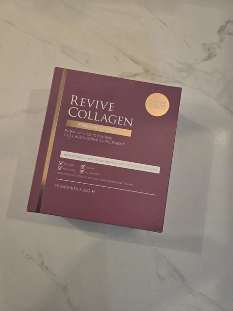 REVIVE COLLAGEN ENHANCED Plus 28 Sachets tropical flavour £37.08 ...