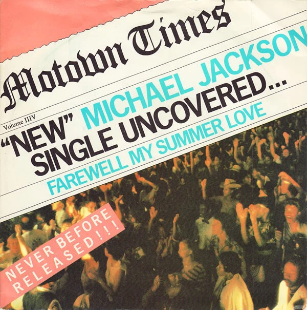 MICHAEL JACKSON - Farewell My Summer Love - Disque vinyle d'occasion 7 ...