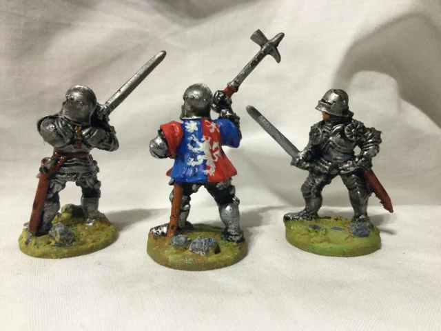 FRONT RANK FIGURES 28mm Wars of Roses knights painted & based William ...