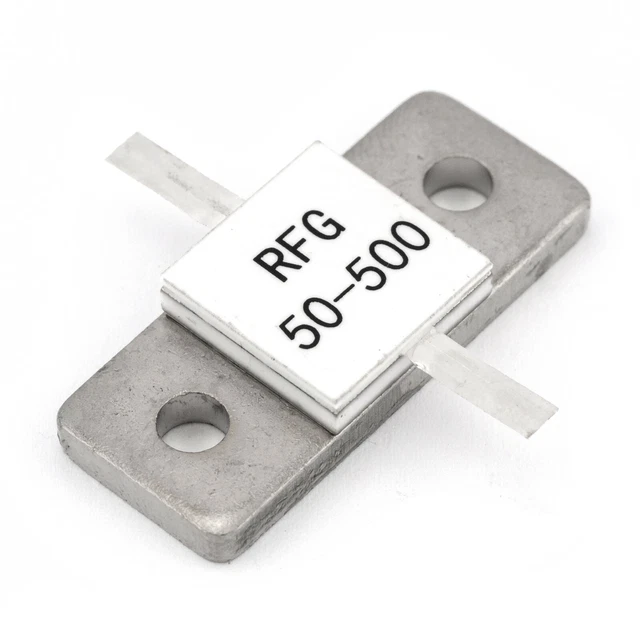 1PC 500W 50 ohms RF High Frequency Flange Mount Power Resistor Dummy ...