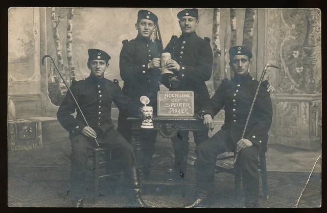 FOTO AK - Kgl. Bayer. 18. Infanterie-Regiment Prinz Ludwig Ferdinand ...