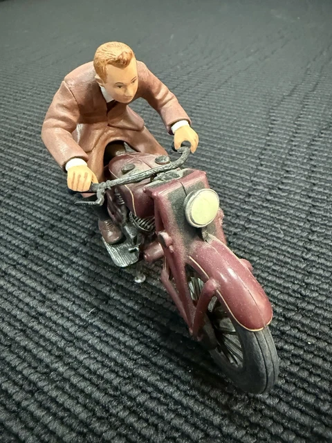 TINTIN TIM UND struppi Tintin Original TIM Auf Rotem Motorrad - 15 X 10 ...