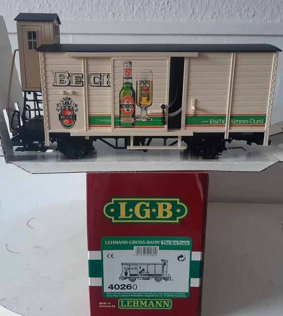 SPUR G LGB 40260 Bierwagen BECKS neuwertig in OVP EUR 109,99 - PicClick DE
