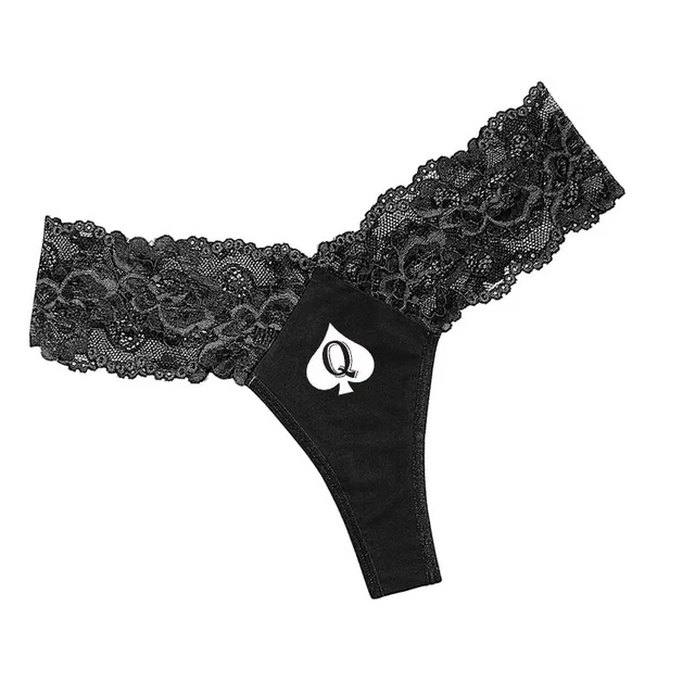 QUEEN OF SPADES Sexy Lace Thong Underwear QOS Hotwife Cuckold BBC $27. ...
