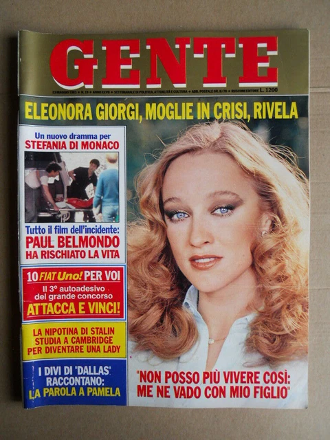 GENTE N 19 1983 Eleonora Giorgi Stefania di Monaco Paul Belmondo [G740 ...