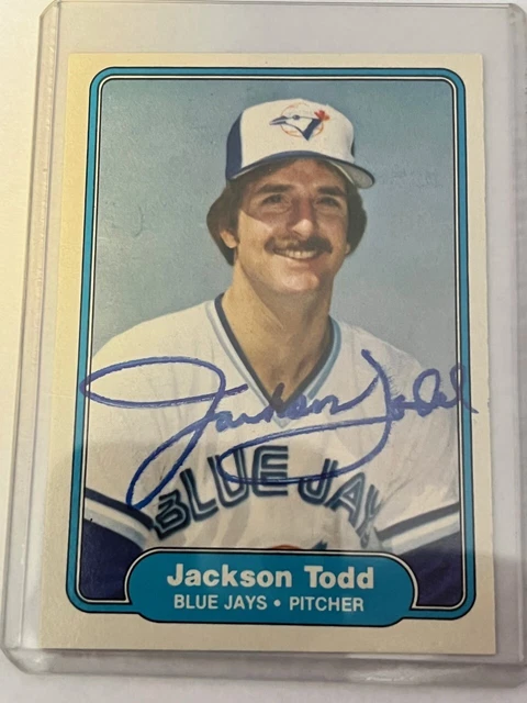CARTE DE BASEBALL Jackson Todd 1982 dédicacée #623 EUR 5,56 - PicClick FR