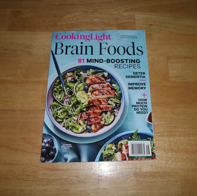 COOKING LIGHT BRAIN Foods Magazine 2025 *NEW* 81 Mind Boosting Recipes ...