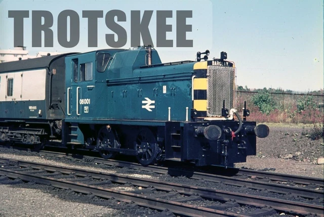 35MM SLIDE BR British Rail Diesel Loco Class 06 06001 Eastfield 1975 ...