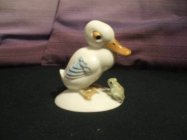 HUTSCHENREUTHER PORZELLAN FIGUR Ente mit Frosch W.Heider EUR 189,00 - PicClick DE