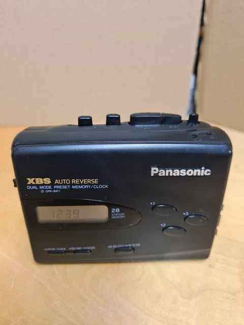 PANASONIC WALKMAN PERSONAL radio cassette player RQ V-190 working £30. ...
