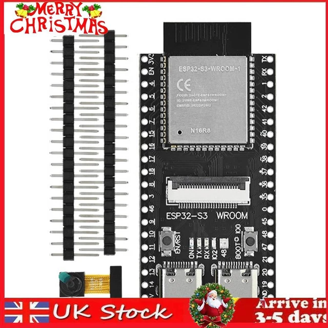 ESP32-S3-WROOM CAM BOARD Example Projects WiFi BT Module with OV2640 Camera £12.40 - PicClick UK