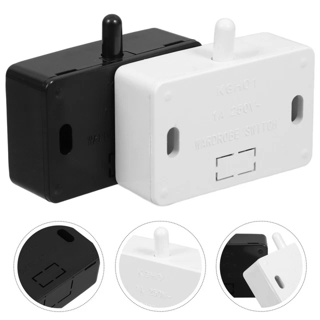 2 PCS MECHANICAL Cabinet Door Switch for Wardrobe Wine Cabinet Touch ...