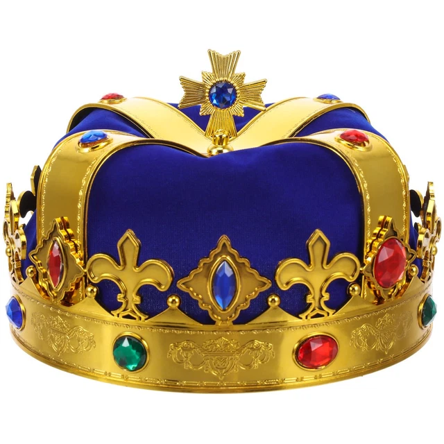 CROWN HAT FANCY Dress King Child Man Birthday Crowns for Kids Party $27 ...