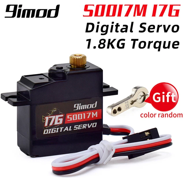 S0017M MICRO MINI Servo 17g Metal Gear 1.8KG Digital Servo for RC plane ...