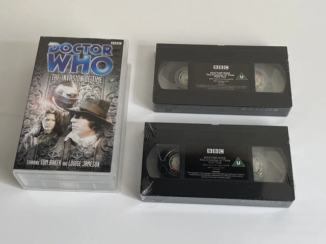 DR WHO VHS The Invasion Of Time New & Sealed BBC Double Pack VHS Tom ...