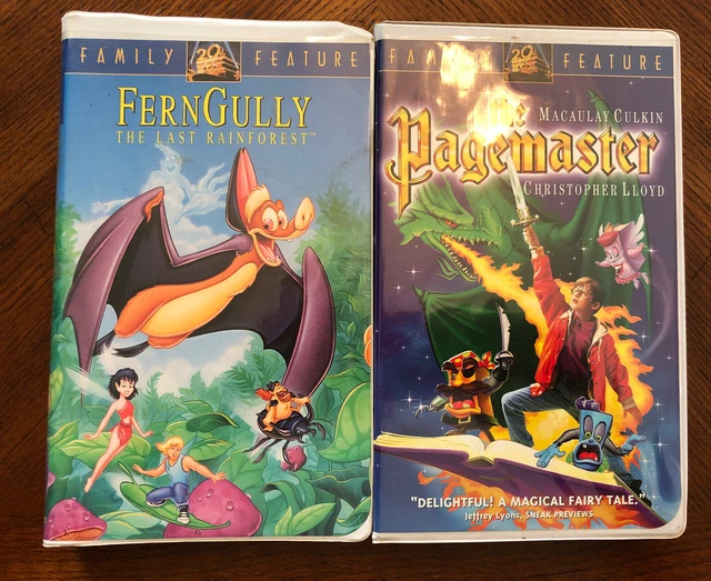 FERNGULLY: THE LAST Rainforest (VHS, 1992)/Pagemaster (VHS, 1995 ...