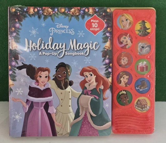 DISNEY PRINCESS HOLIDAY Magic A Pop-Up Songbook Plays 10 Songs.2021 New ...