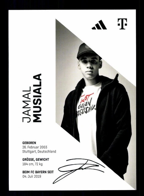 JAMAL MUSIALA AUTOGRAPH Card Bavaria Munich 2023-24 Original Signed £17 ...