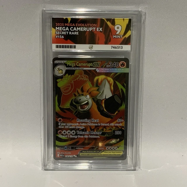POKEMON 2025 MEGA Evolution Mega Camerupt Ex Secret Rare 156/132 Ace ...