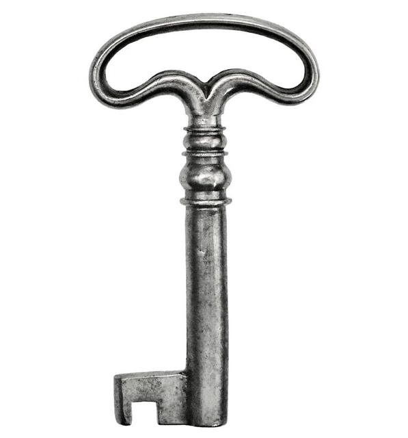 19THC. IRON KEY with KIDNEY BOW 2¾" - Victorian 1800's - Antique Key ...