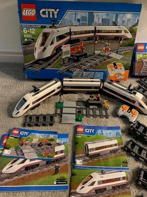 LEGO 60051 CITY High-speed Passenger Train. Complete, boxed, manuals £ ...