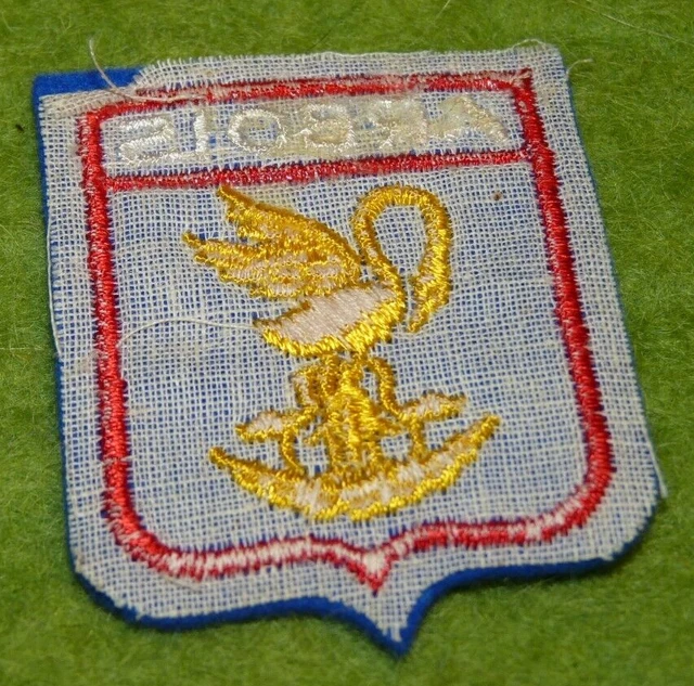 ANCIEN ÉCUSSON À coudre en feutre brodé blason d'Arbois Neuf Vintage patch EUR 5,00 - PicClick FR