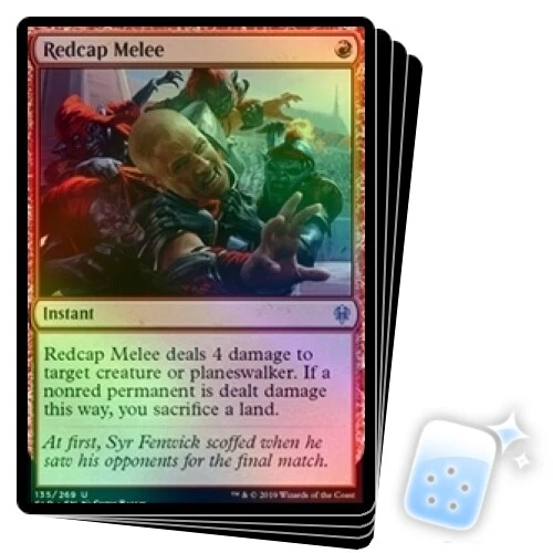 FOIL REDCAP MELEE X4 Throne Of Eldraine ELD Magic MTG CARTE COMME NEUF EUR 3,08 - PicClick FR