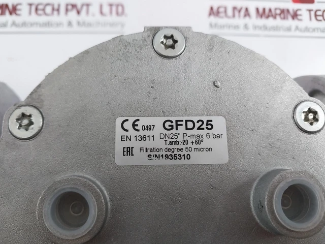 GECA GFD25 DN25-GAS Filter EN 13611 Filtration Degree 50 Micron -20 +60 ...