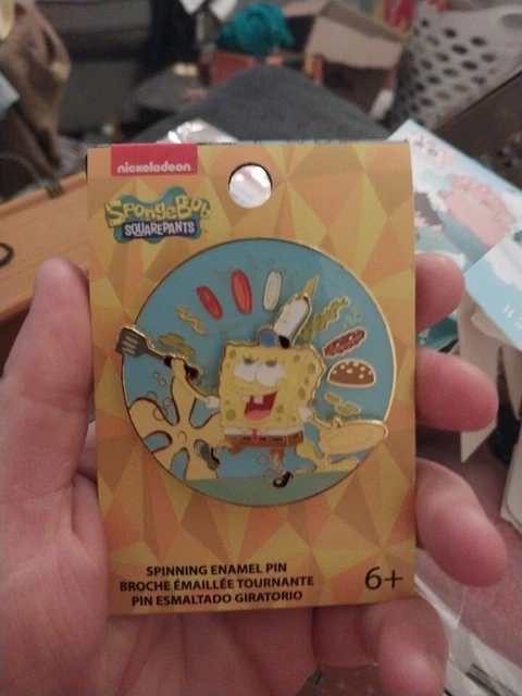 SPONGEBOB SQUAREPANTS KRABBY Patty Spinning Spinner Enamel Pin New On ...