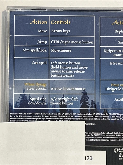 HARRY POTTER and the Philosopher's Stone (PC cd-rom EA 2001 USA) (no ...